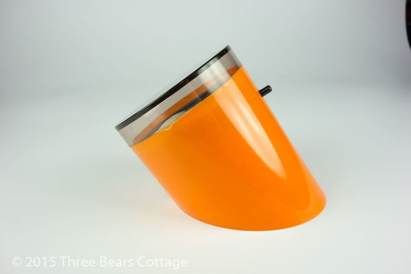 Circular Orange Plastic Perpetual Desk Calendar at 3bc Vintage Shop