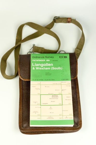 Small Brown Military Map Bag at 3bc Vintage Shop