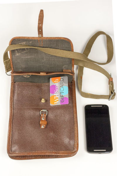 Small Brown Military Map Bag at 3bc Vintage Shop