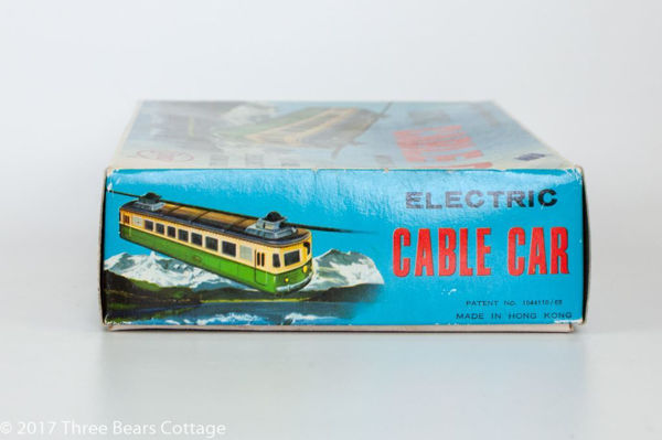 Cosmo Battery Operated Toy Cable Car in Green at 3bc Vintage Shop