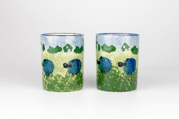 Price & Kensington Blue Sheep Design Mugs at 3bc Vintage Shop